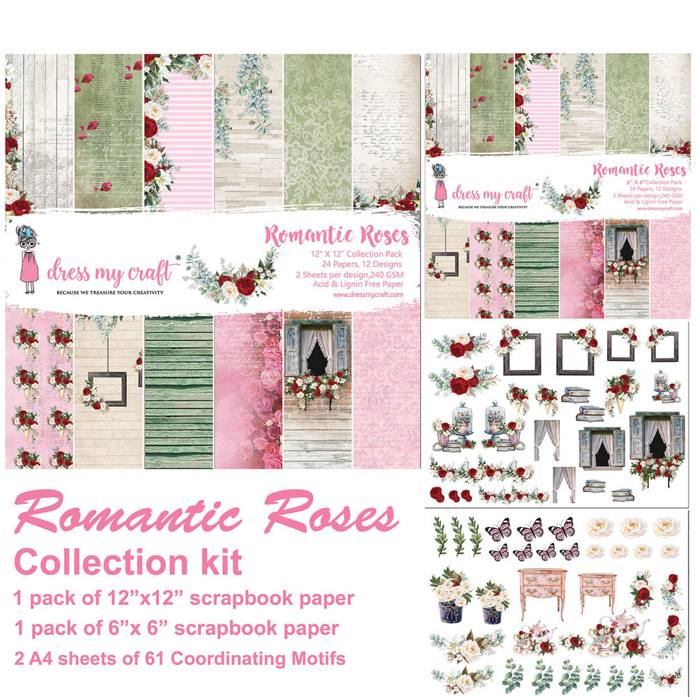 Romantic Roses Collection Kit (DMCP2311) - Craftlines B.V.