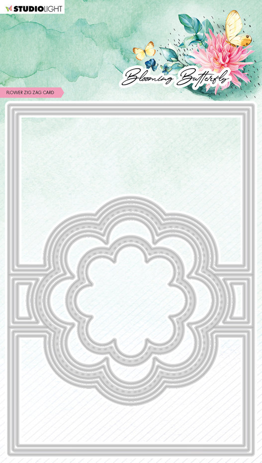 Blooming Butterfly Cutting Die Flower Zig Zag Card (SL-BB-CD489 ...