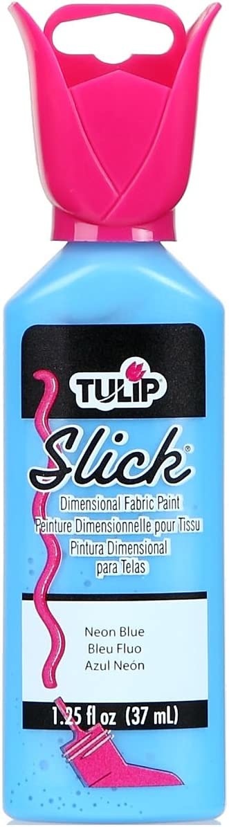 Slick Dimensional Fabric Paint Neon Blue 1.25 fl oz (31116 ...
