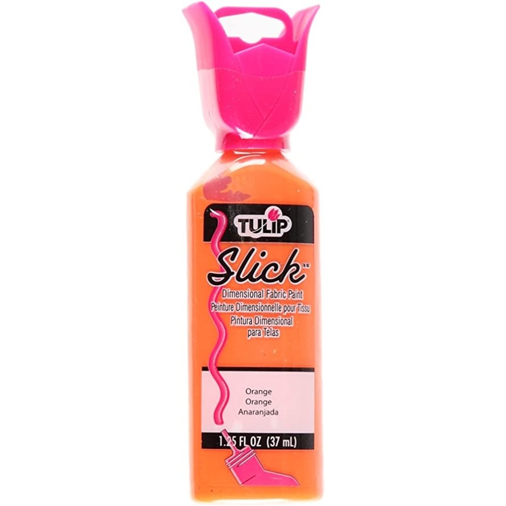 Slick Dimensional Fabric Paint Orange 1.25 fl oz (65131) - Craftlines B.V.