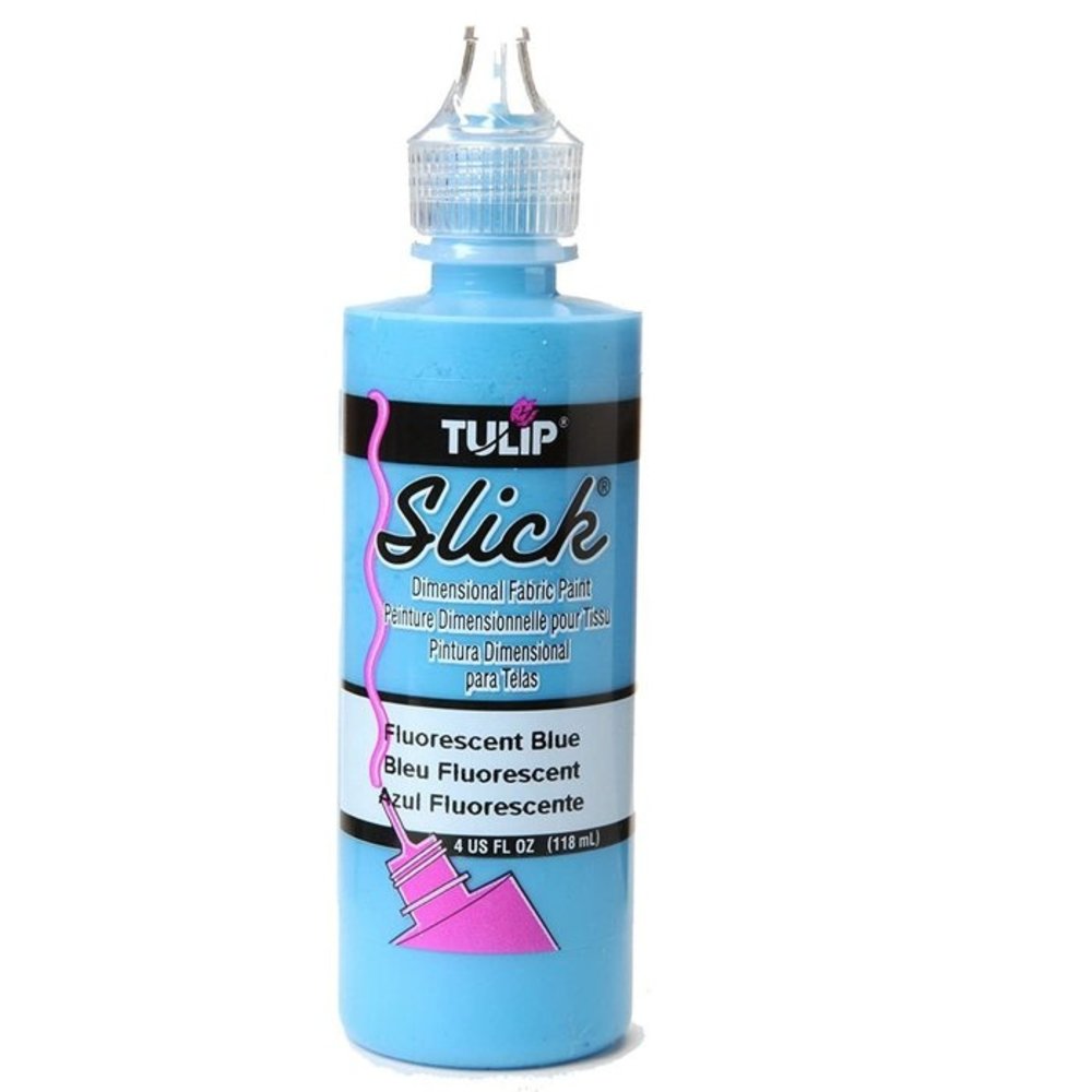 Slick Dimensional Fabric Paint Fluorescent Blue 4 fl oz (41429 ...