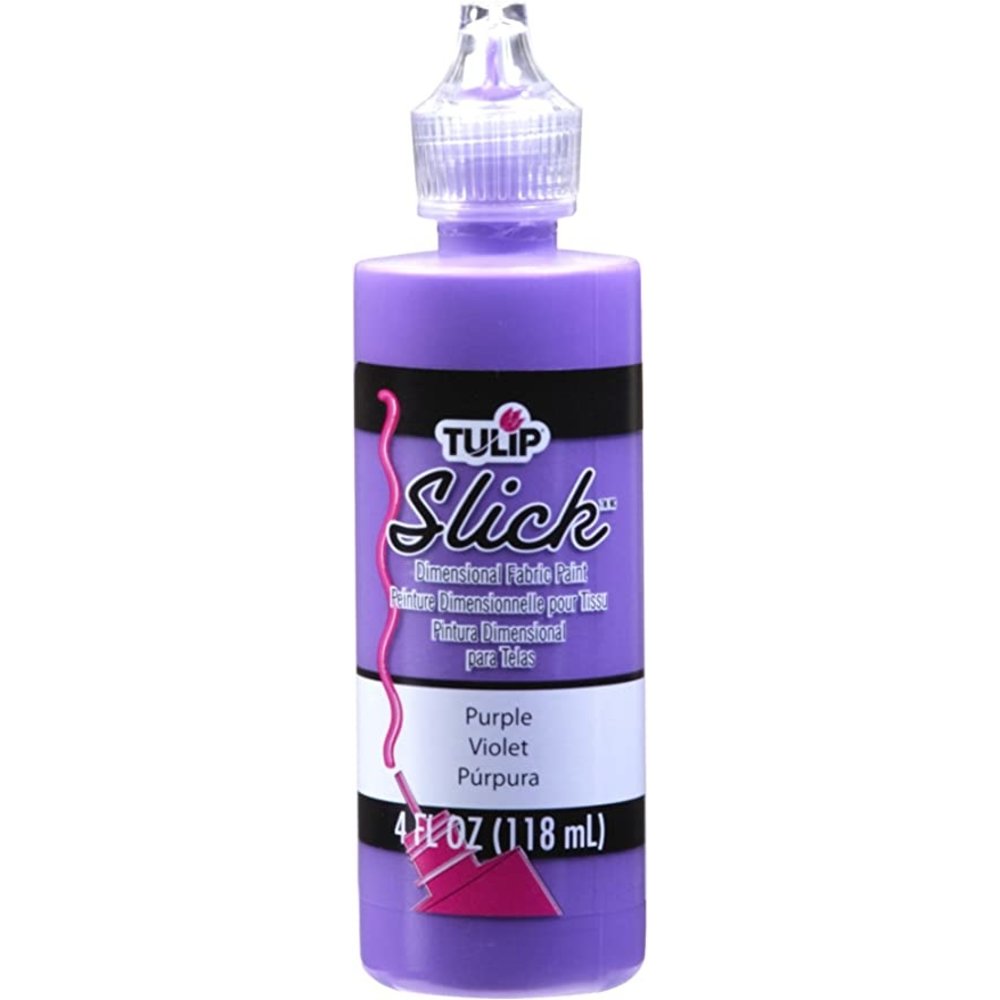 Slick Dimensional Fabric Paint Purple 4 fl oz (41405) - Craftlines B.V.
