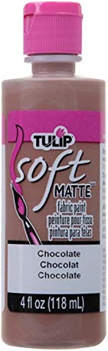 Matte Brush-On Soft Fabric Paint Chocolate 4 fl oz (21727) - Craftlines ...