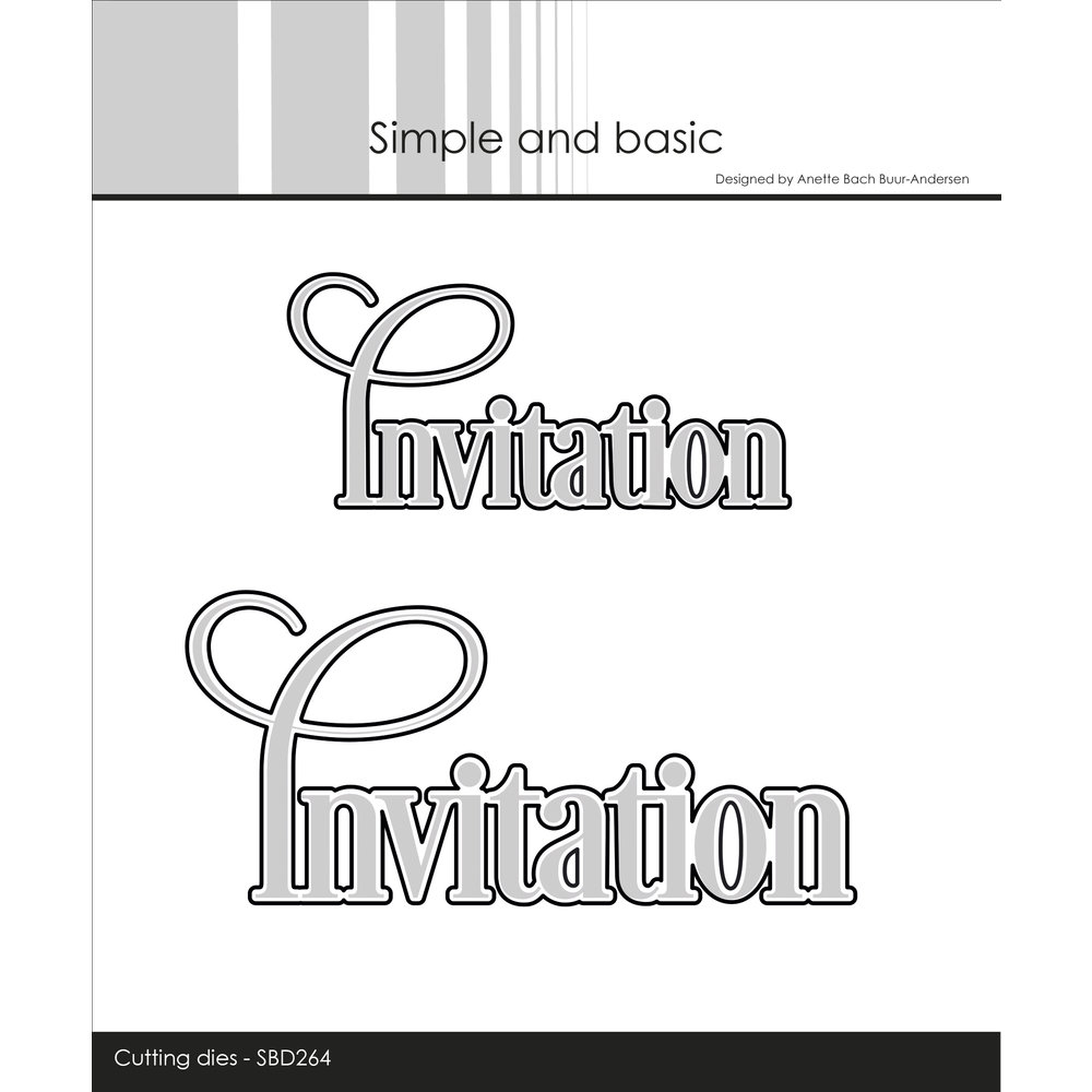 Invitation Cutting Dies (SBD264) - Craftlines B.V.