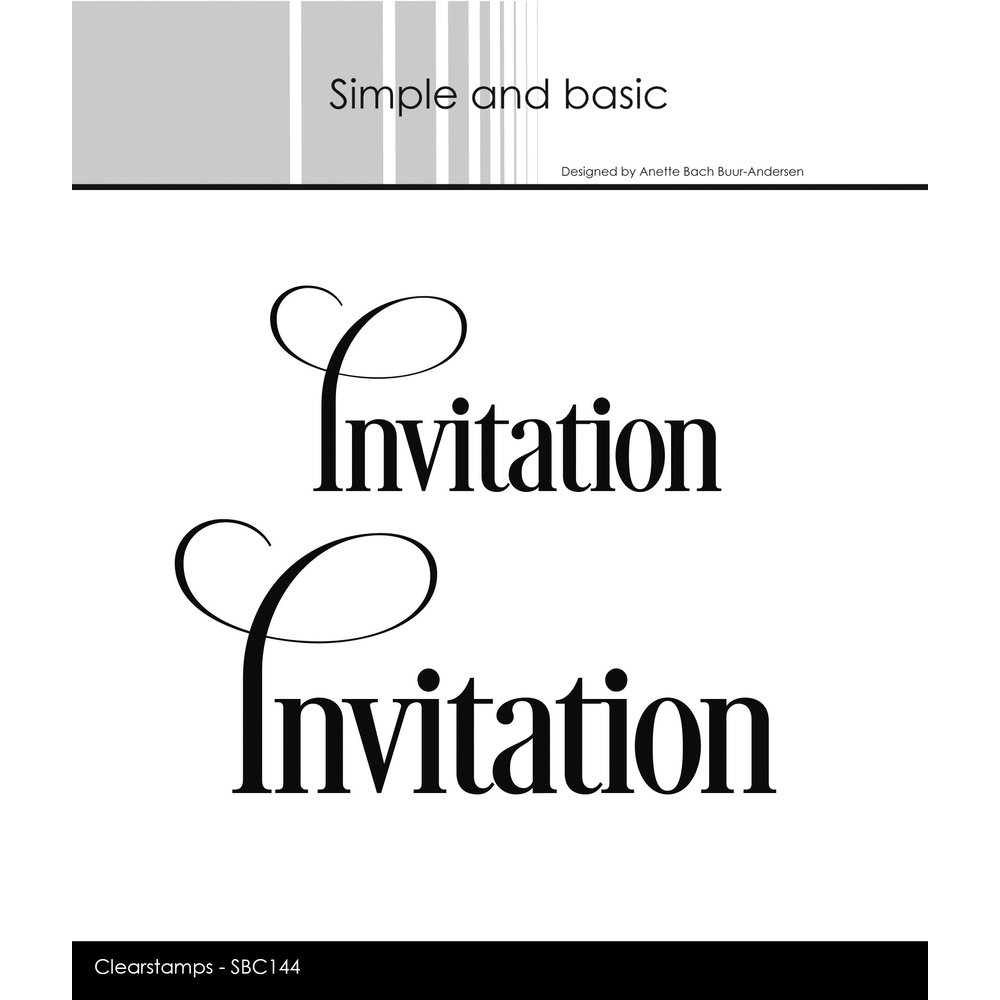 Invitation Clear Stamps (SBC144) - Craftlines B.V.
