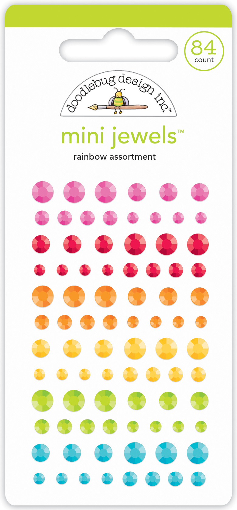 Rainbow Assortment Mini Jewels (7960) - Craftlines B.V.