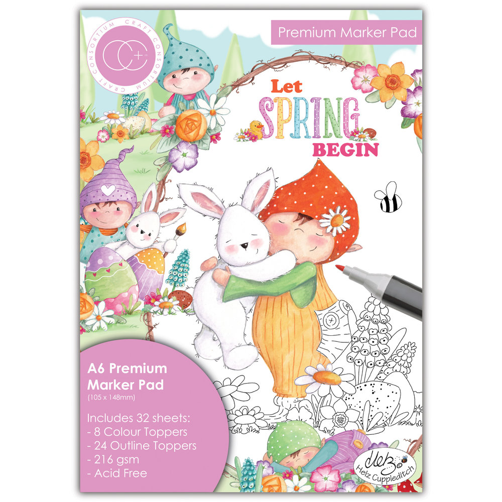 Let Spring Begin A6 Premium Marker Pad (CCPPAD041D) - Craftlines B.V.