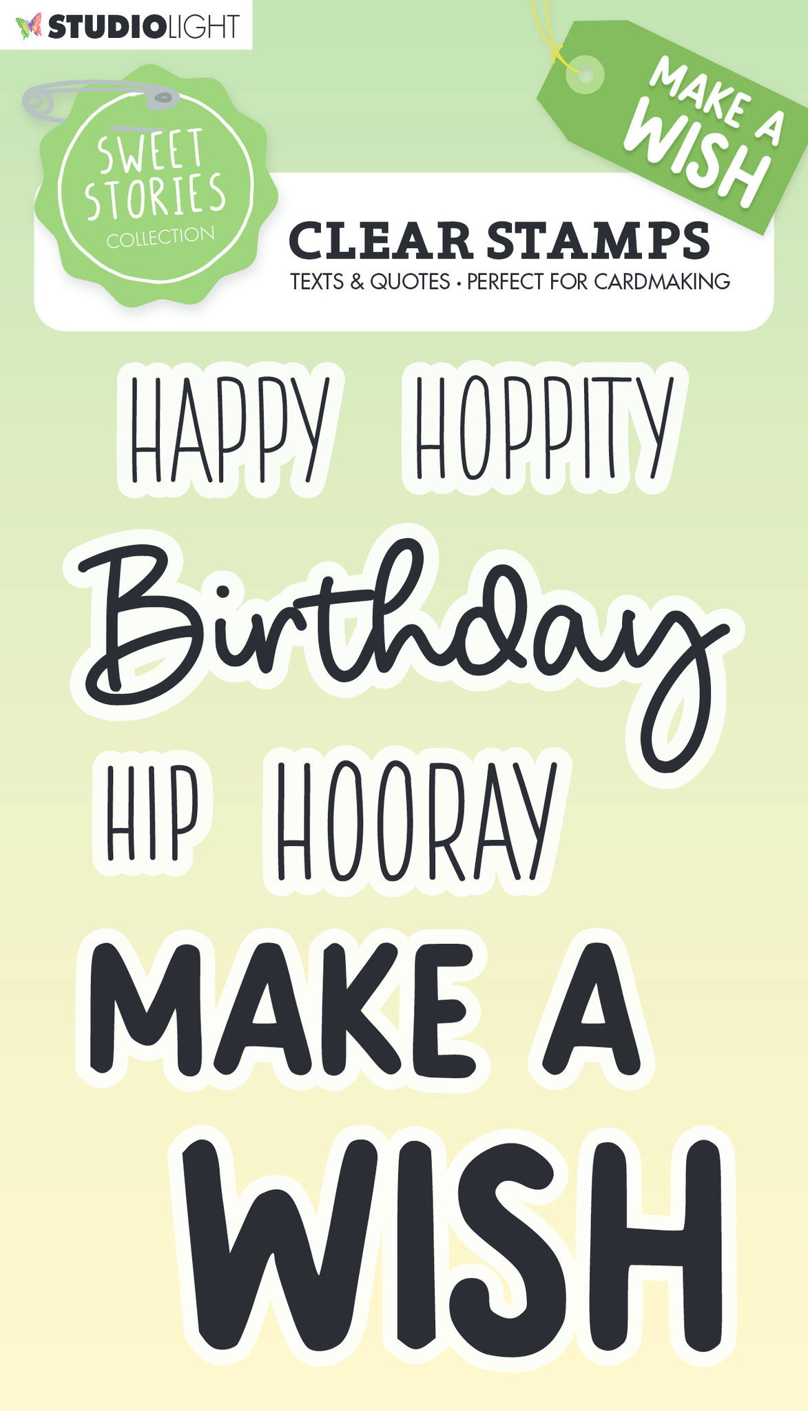 Sweet Stories Clear Stamp Quotes Large Make a Wish (SL-SS-STAMP418 ...