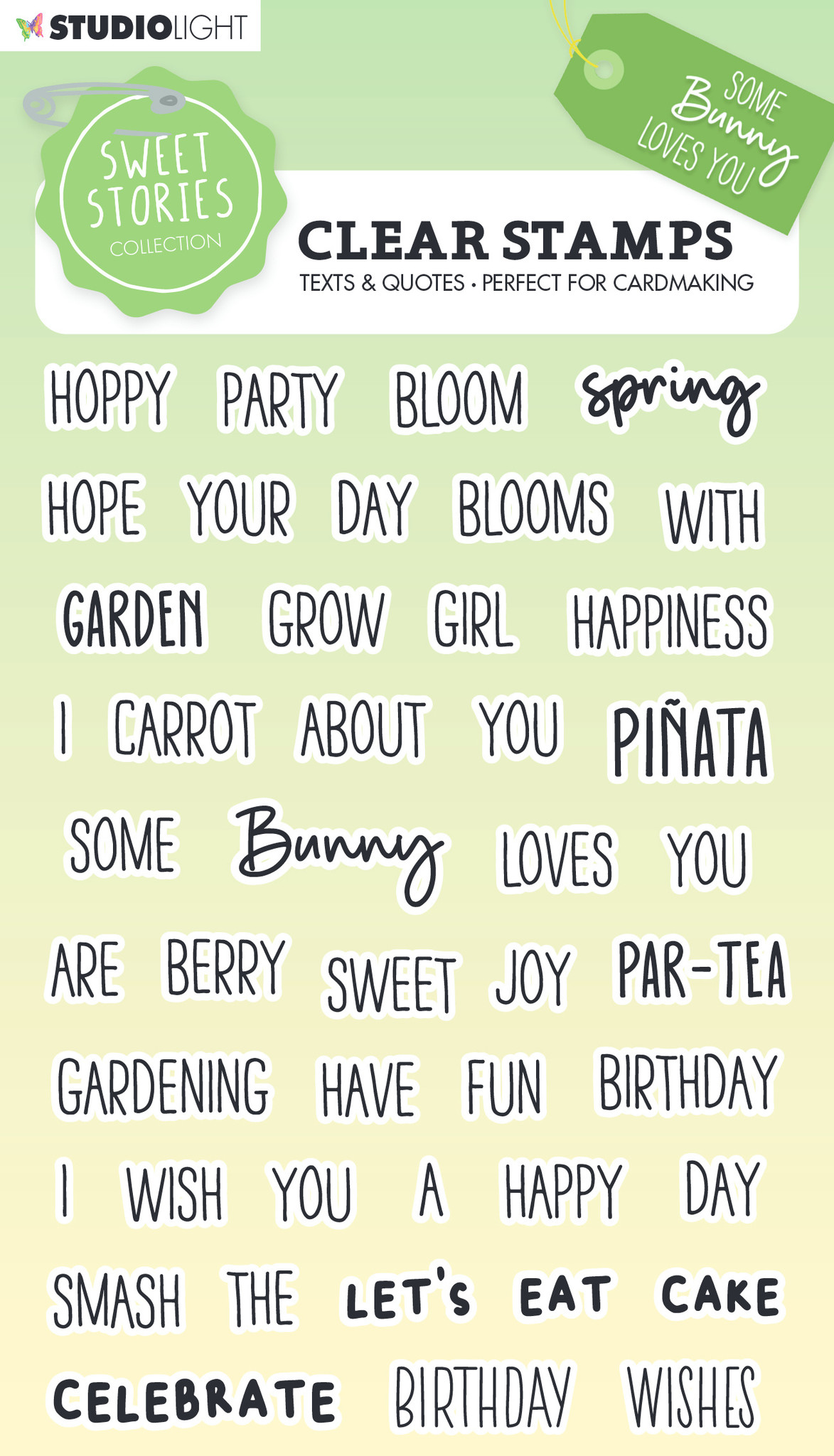 Sweet Stories Clear Stamp Quotes Small Some Bunny Loves You (SL-SS ...