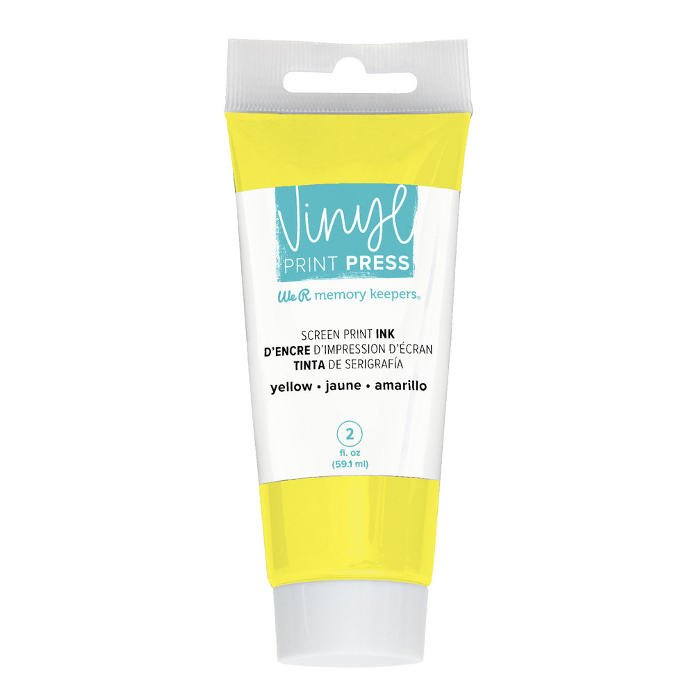 Vinyl Print Press Screen Print Ink Yellow 2 oz (60000739) - Craftlines B.V.