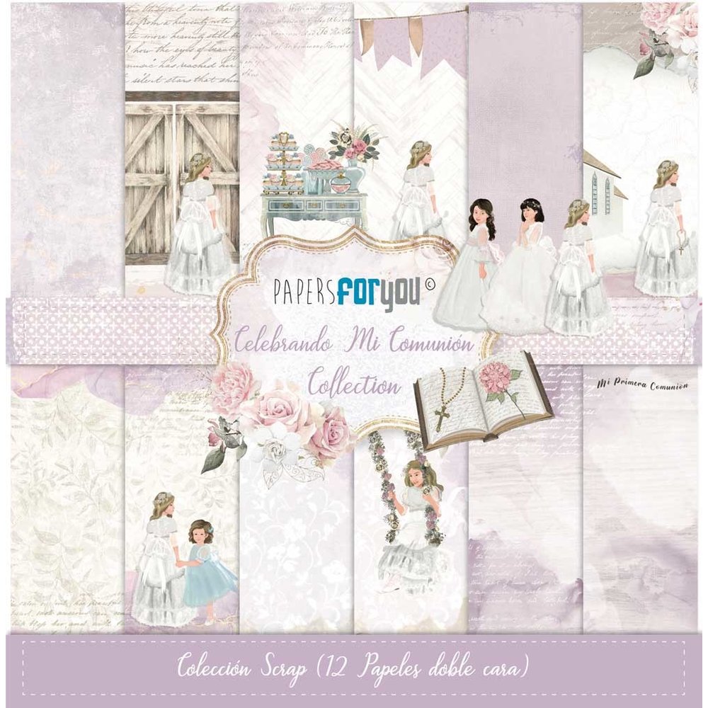 Celebrando Mi Comunión Niña Rubia Scrap Paper Pack (12pcs) (PFY-11529 ...
