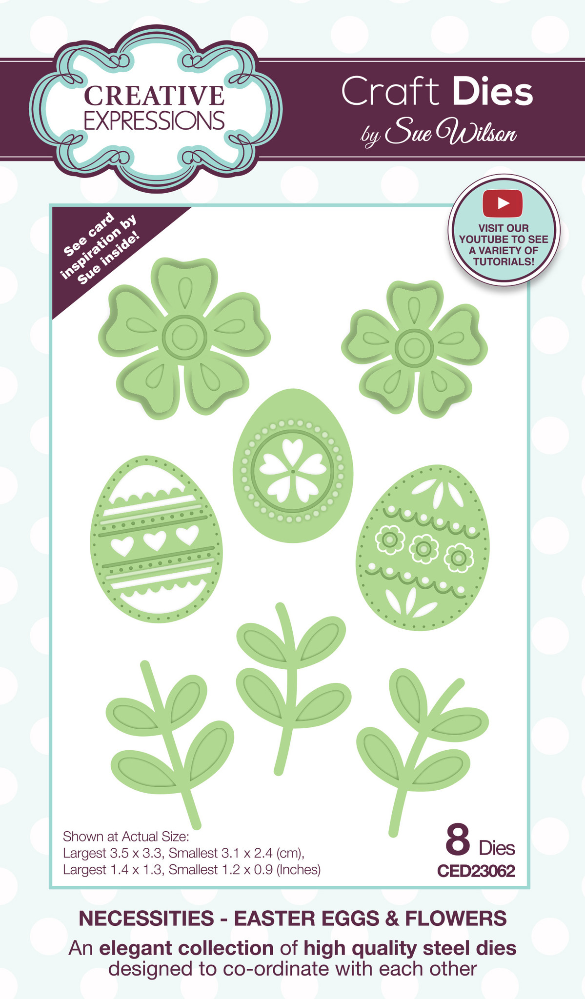 Sue Wilson Craft Die Necessities Easter Eggs & Flowers (CED23062 ...