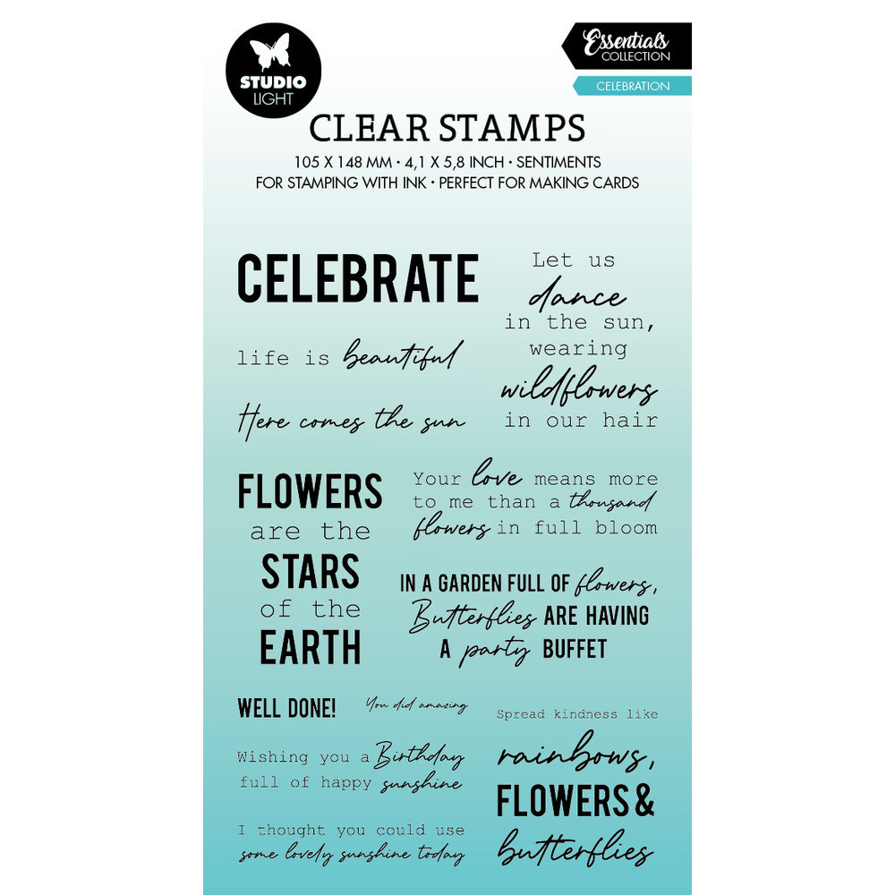 Celebration Essentials Clear Stamps EN (SL-ES-STAMP388) - Craftlines B.V.
