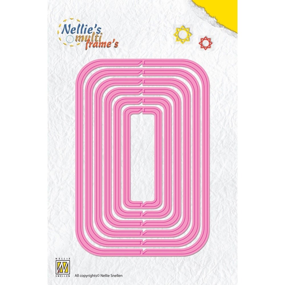 Nellie's Multi Frame Dies Revolving Rectangle (MFD092) - Craftlines B.V.