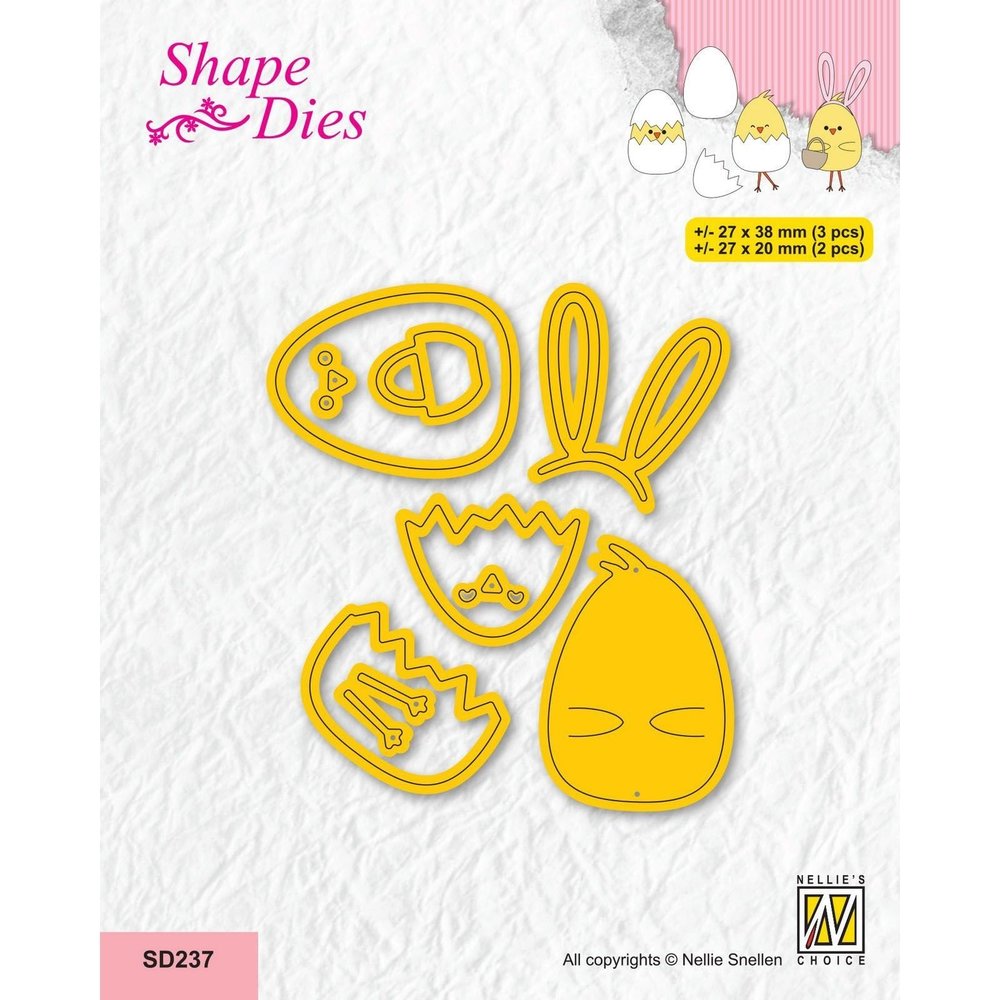 Shape Dies Easter Chick (SD237) - Craftlines B.V.