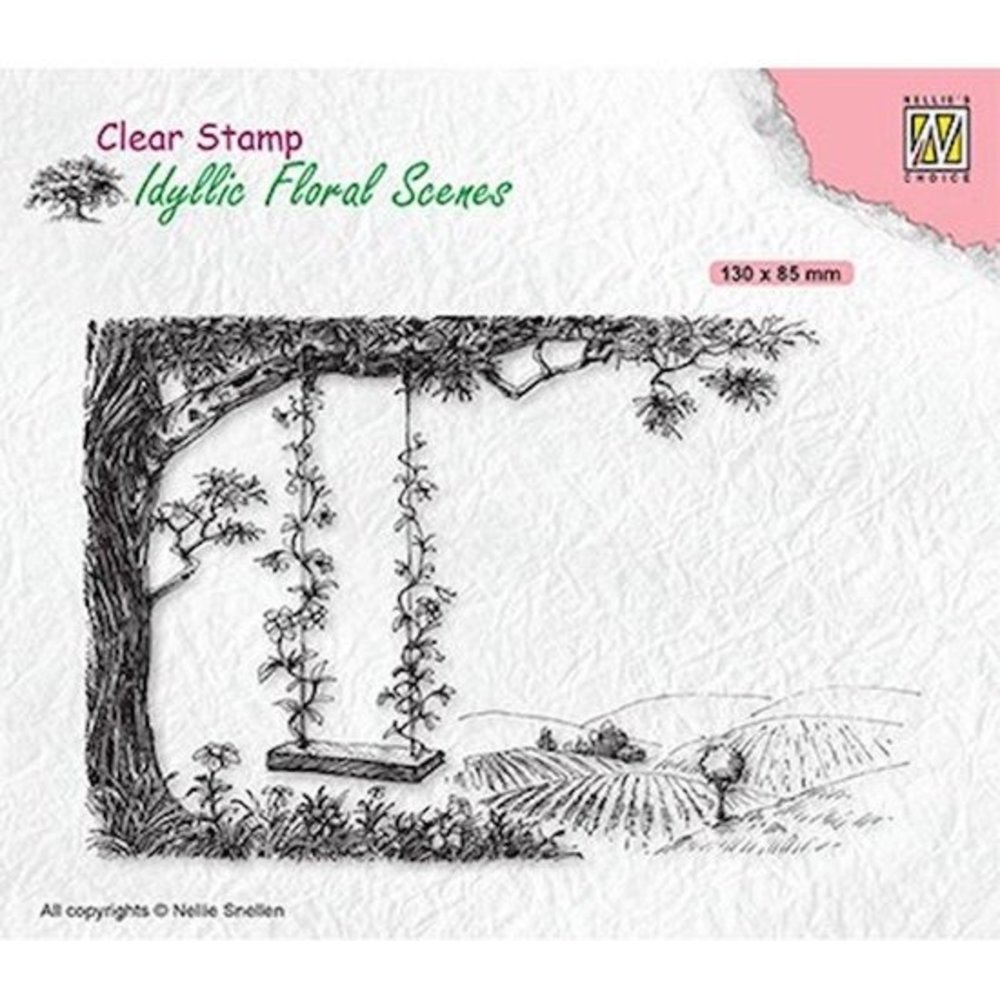 Idyllic Floral Scenes Clear Stamps Tree with Swing (IFS035 ...