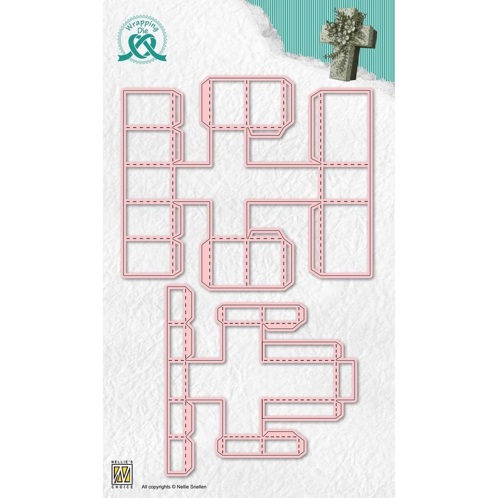 Wrapping Dies Cross Gift Box (WPD017) - Craftlines B.V.