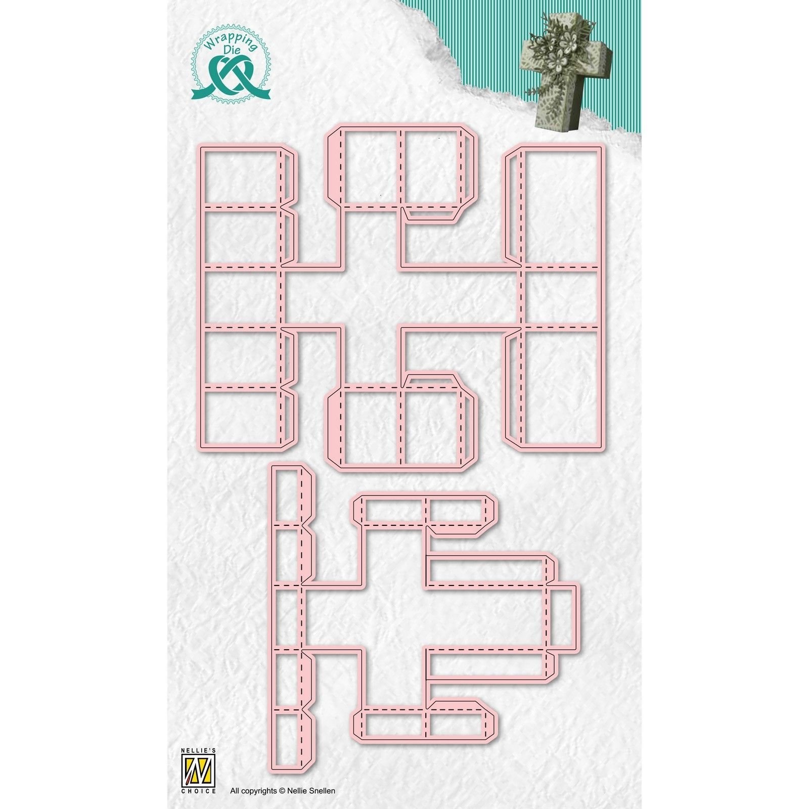 Wrapping Dies Cross Gift Box (WPD017) - Craftlines B.V.