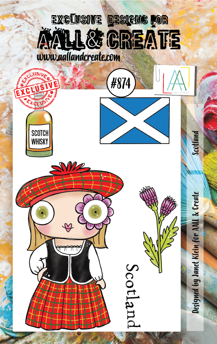 Stamp Set A7 Scotland (AALL-TP-874) - Craftlines B.V.