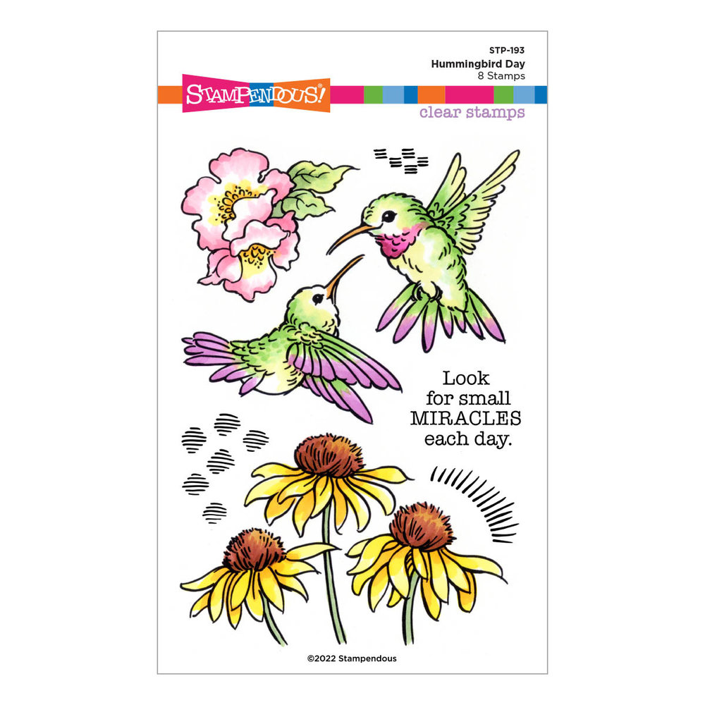 Hummingbird Day Clear Stamps (STP-193) - Craftlines B.V.