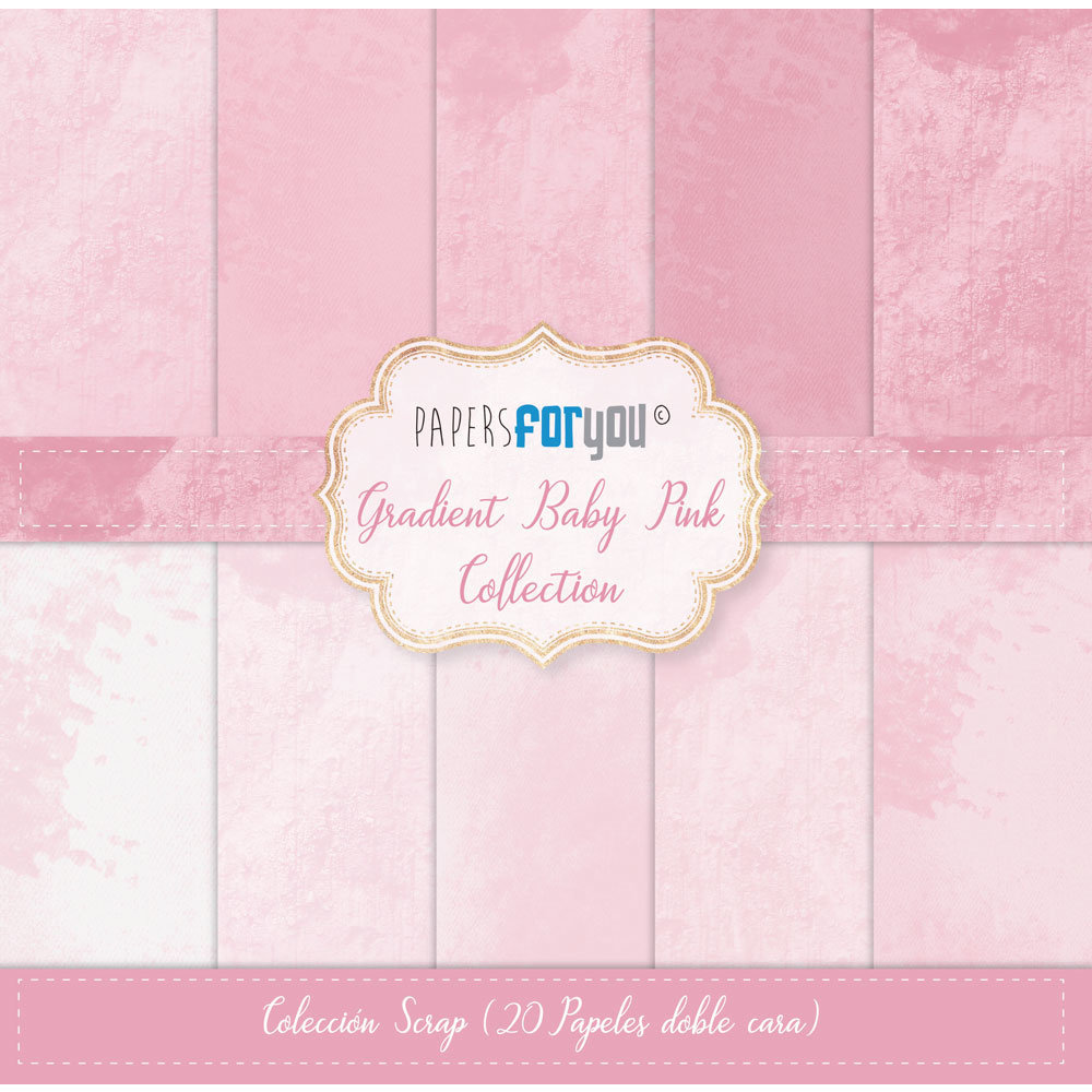 Gradient Baby Pink Midi Scrap Paper Pack (20pcs) (PFY-11761 ...