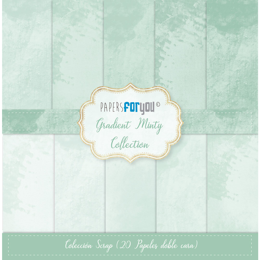 Gradient Minty Midi Scrap Paper Pack (20pcs) (PFY-11763) - Craftlines B.V.