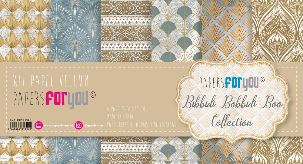 Bibbidi Bobbidi Boo Vellum Paper Pack (6pcs) (PFY-11319) - Craftlines B.V.