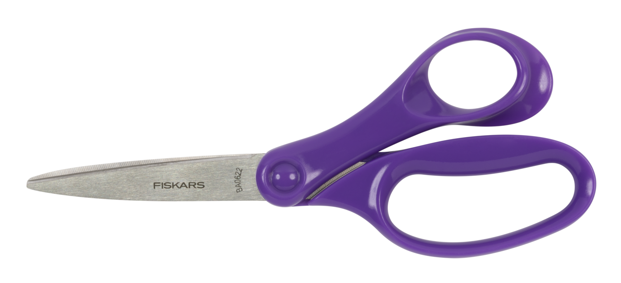 Fiskars Scissors School +12 Purple 18cm (1067857) - Craftlines B.V.