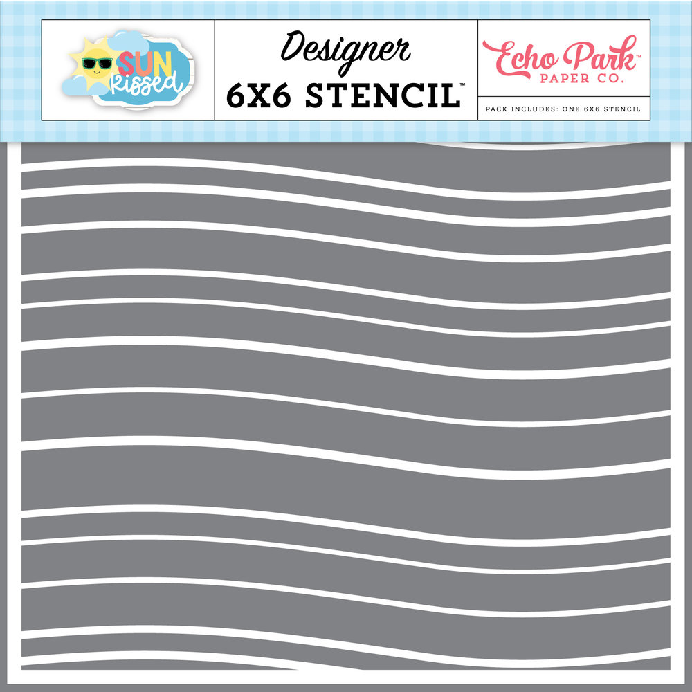 Good Vibes Waves Stencil (SK312034) - Craftlines B.V.