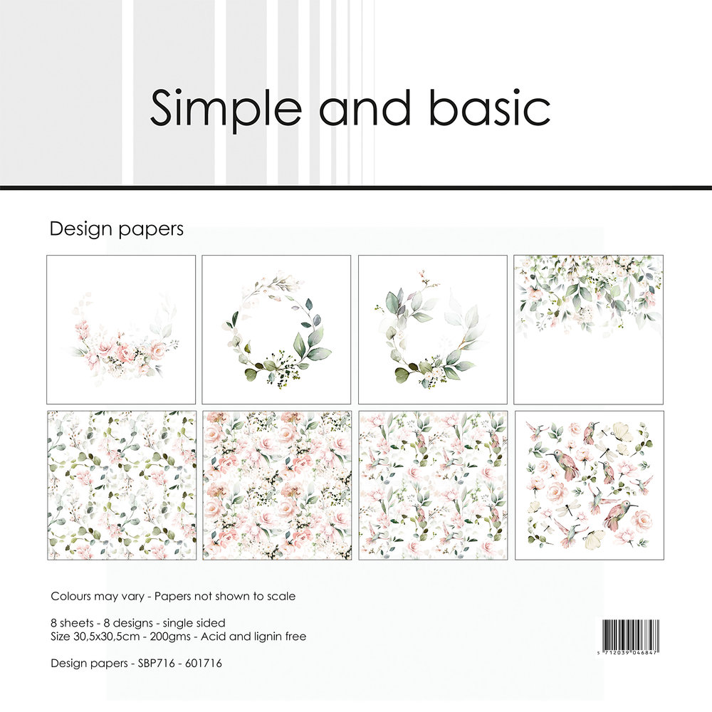 Soft Spring 12x12 Inch Paper Pack (SBP716) - Craftlines B.V.