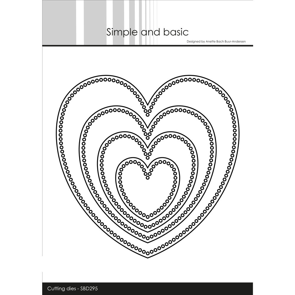 Circle Edges Heart Cutting Dies (SBD295) - Craftlines B.V.