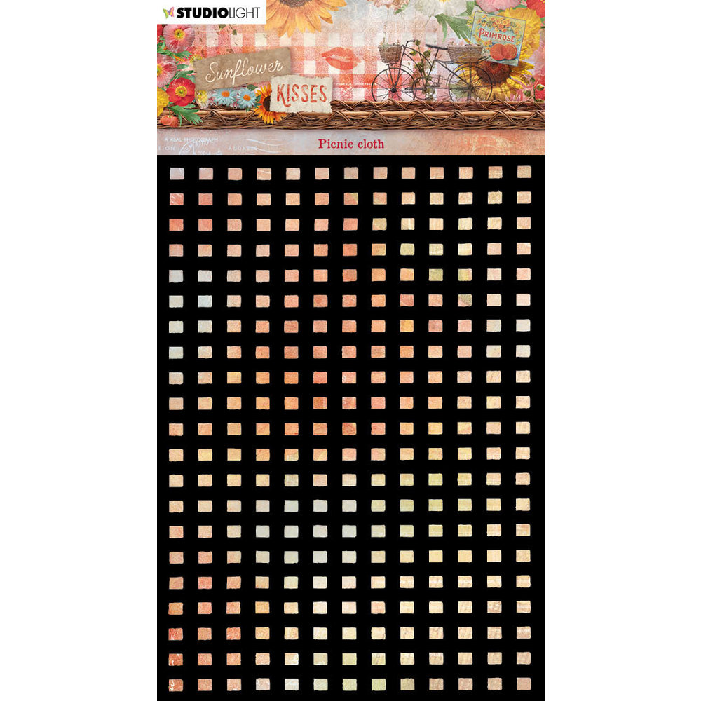Sunflower Kisses Mask Picnic Cloth (SL-SK-MASK200) - Craftlines B.V.