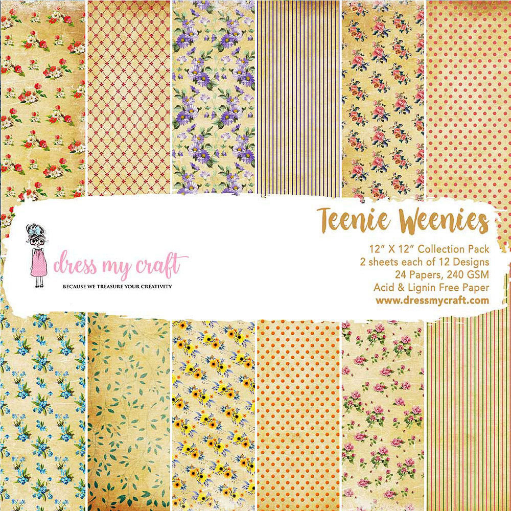 Teenie Weenies 12x12 Inch Paper Pad (DMCP1398) - Craftlines B.V.