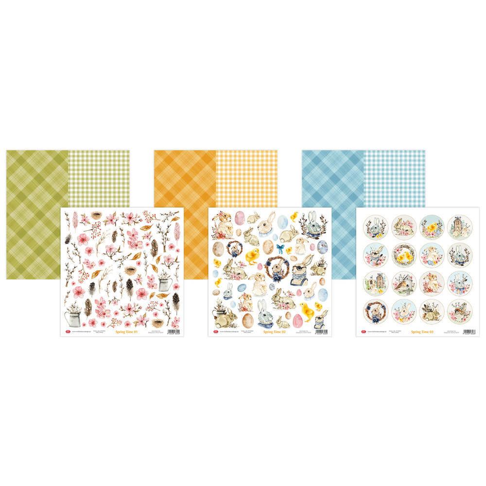 Spring Time 12x12 Inch Paper Set 250gsm (3sheets) (CPS-SPR30-3 ...