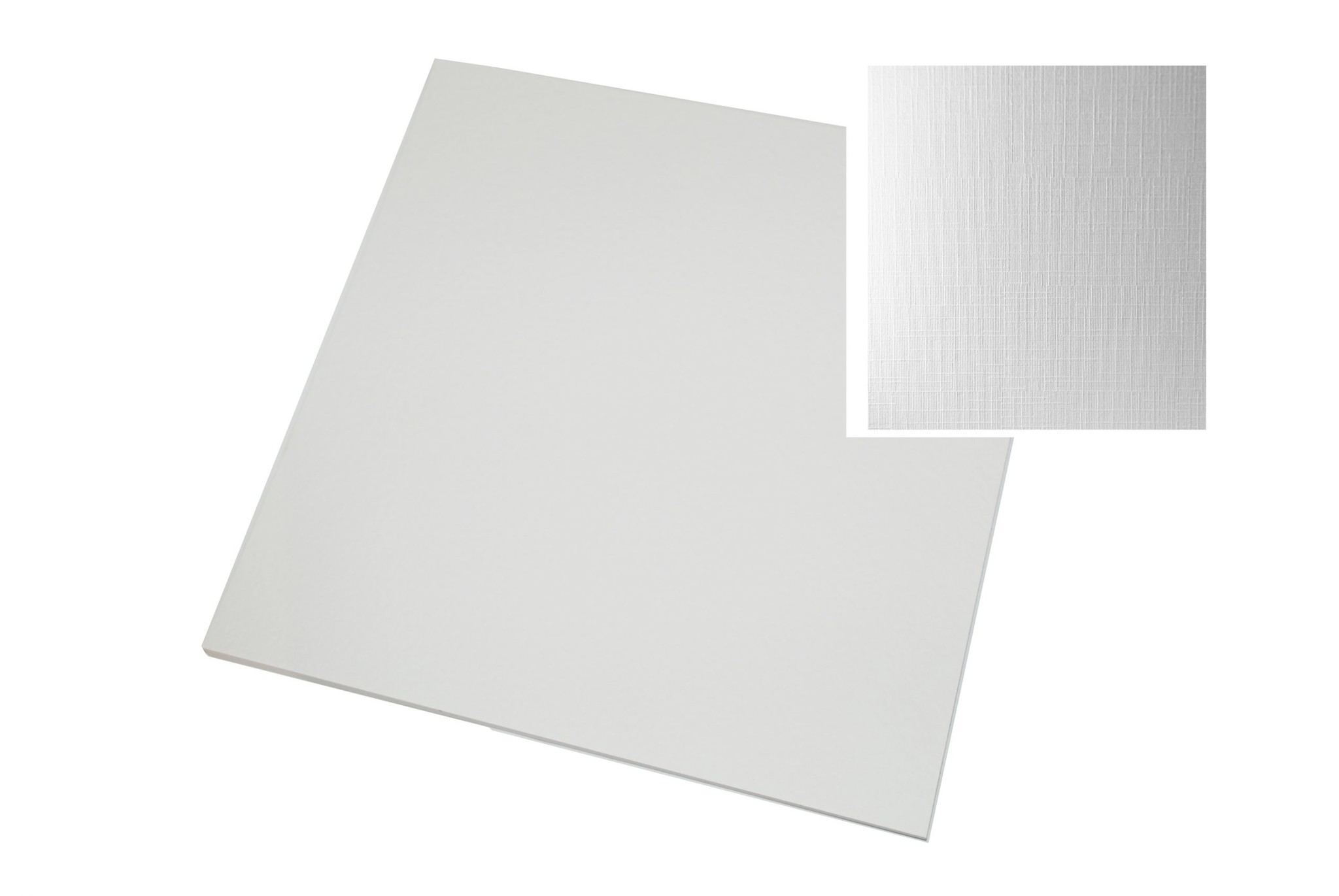 12x12 Inch Linen Card White 300gsm (20pcs) (CUK2355) - Craftlines B.V.
