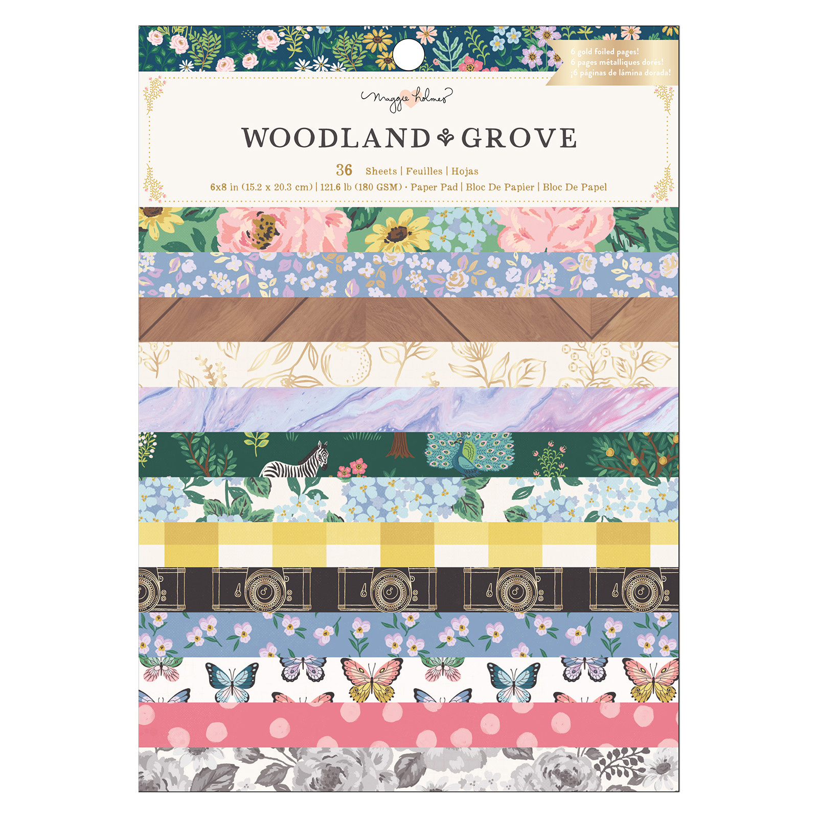 Maggie Holmes Woodland Grove 6x8 Inch Paper Pad (34021894) - Craftlines ...