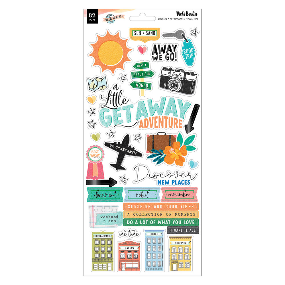 Vicki Boutin Where To Next 6x12 Inch Stickers (82pcs) (34014100 ...