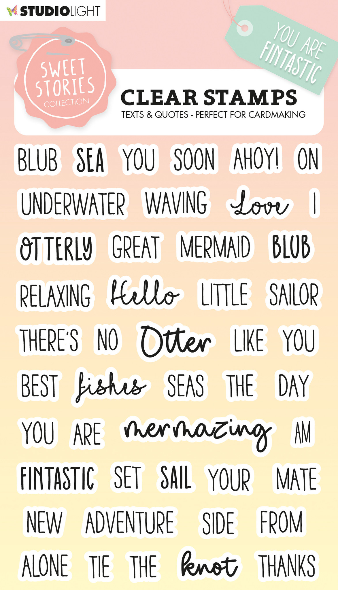 Sweet Stories Clear Stamp Quotes Small You Are Fintastic (SL-SS ...