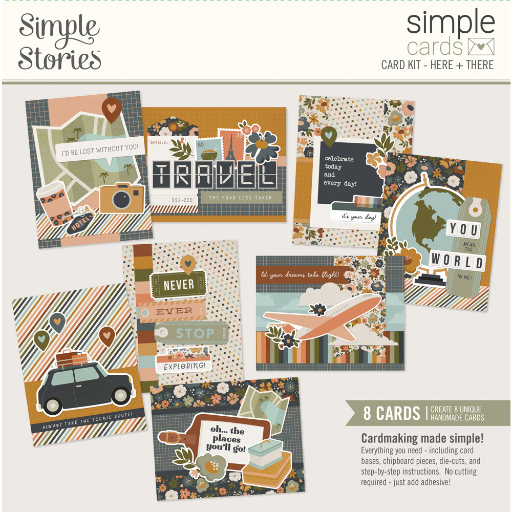 Here + There Simple Cards Kit (19828) - Craftlines B.V.