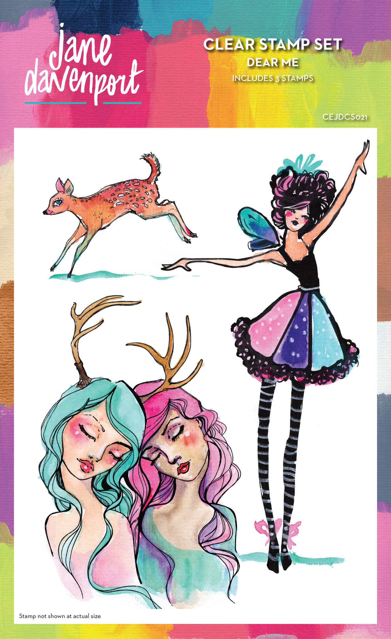Jane Davenport Clear Stamp Set Dear Me (CEJDCS021) - Craftlines B.V.