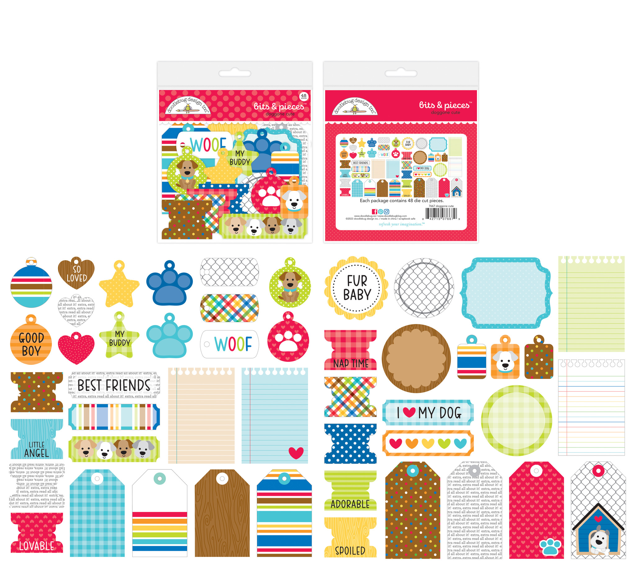 Doggone Cute Bits & Pieces (7667) - Craftlines B.V.