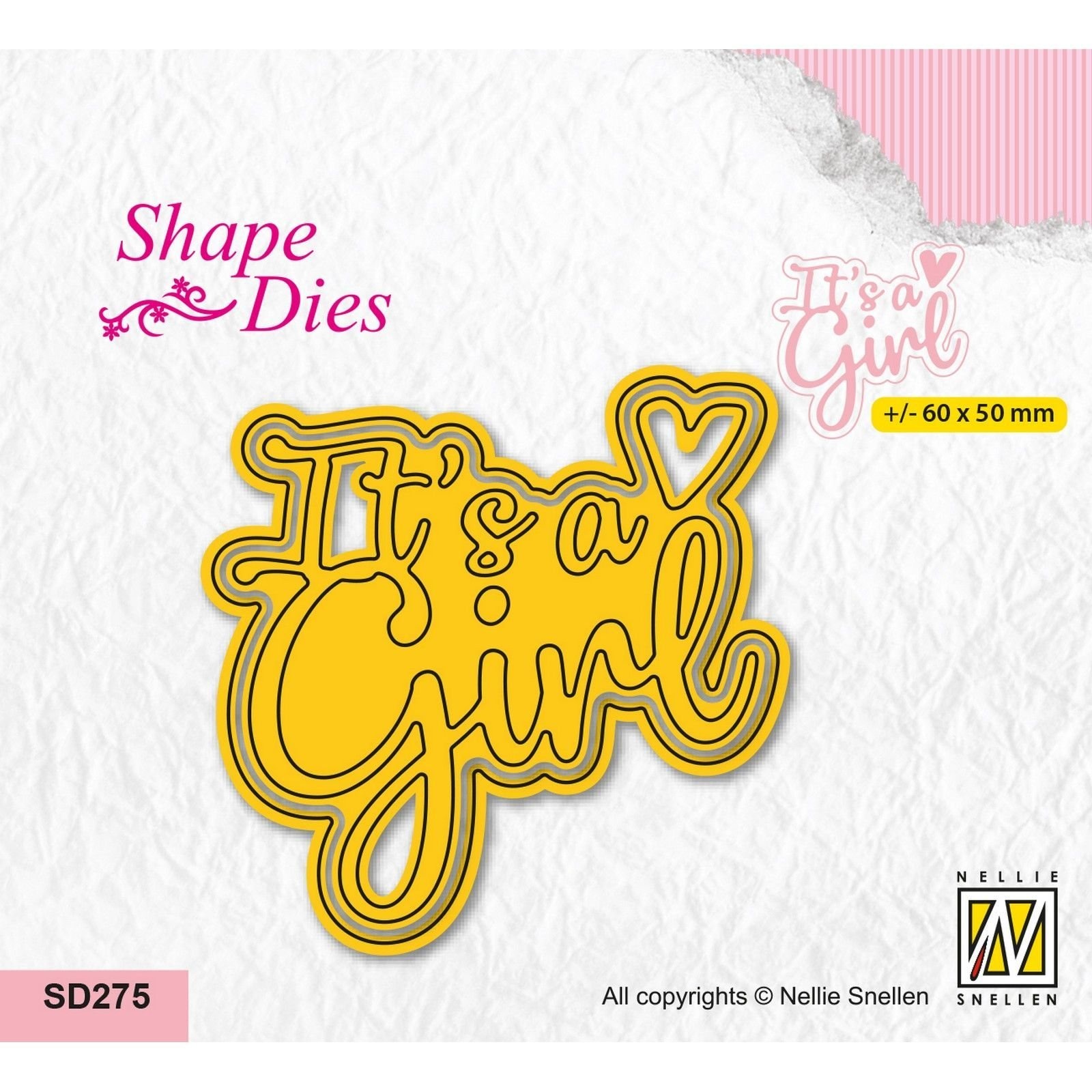Shape Dies It's a Girl (SD275) - Craftlines B.V.
