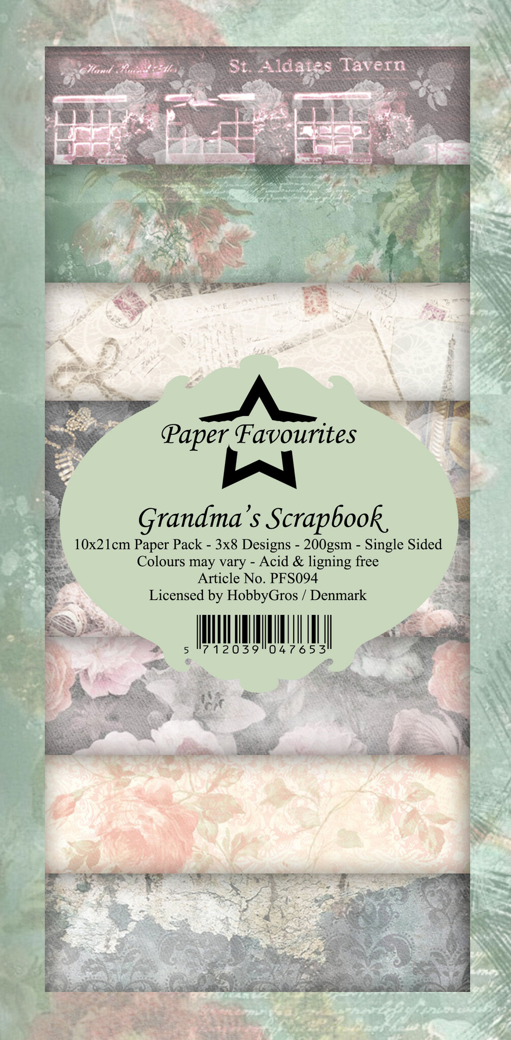 Grandma's Scrapbook Slim Paper Pack (PFS094) - Craftlines B.V.