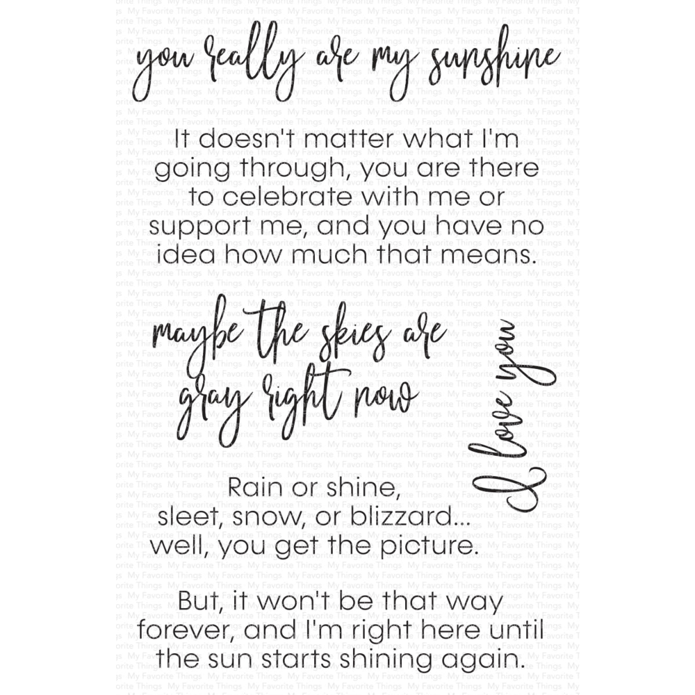 Inside & Out Sending Sunshine Clear Stamps (CS-788) - Craftlines B.V.
