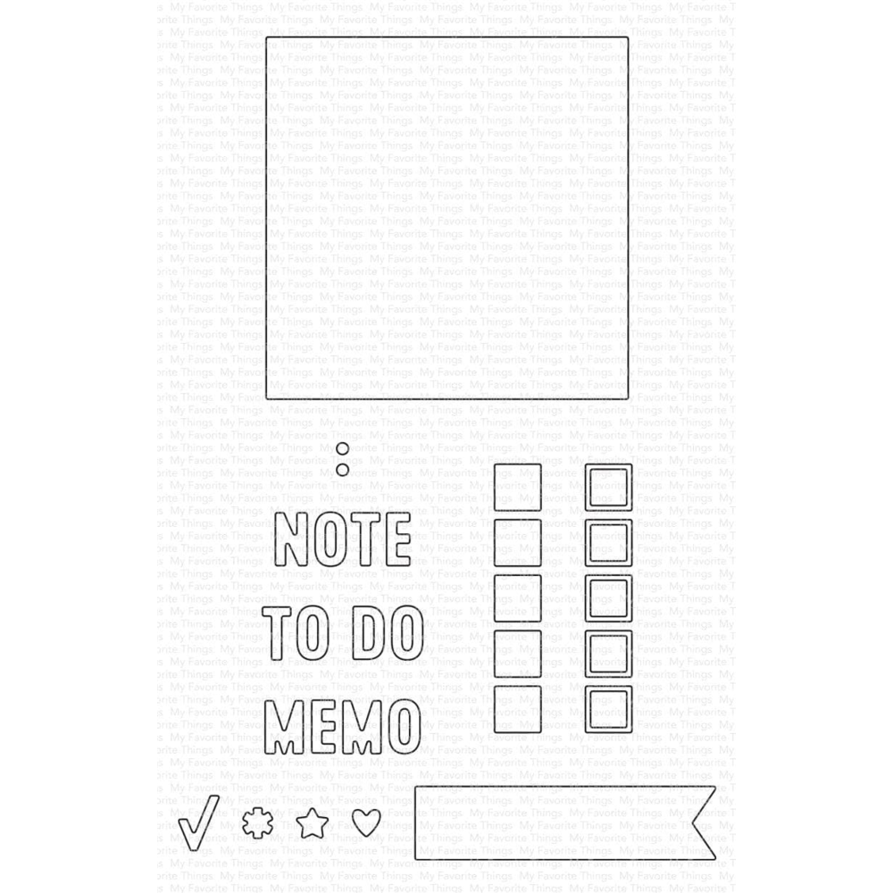 Sticky Note Die-namics (MFT-2525) - Craftlines B.V.