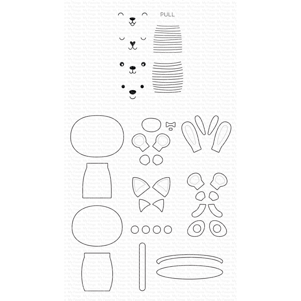 Pop-Up Pals Die-namics and Stamp Set (MFT-2530) - Craftlines B.V.