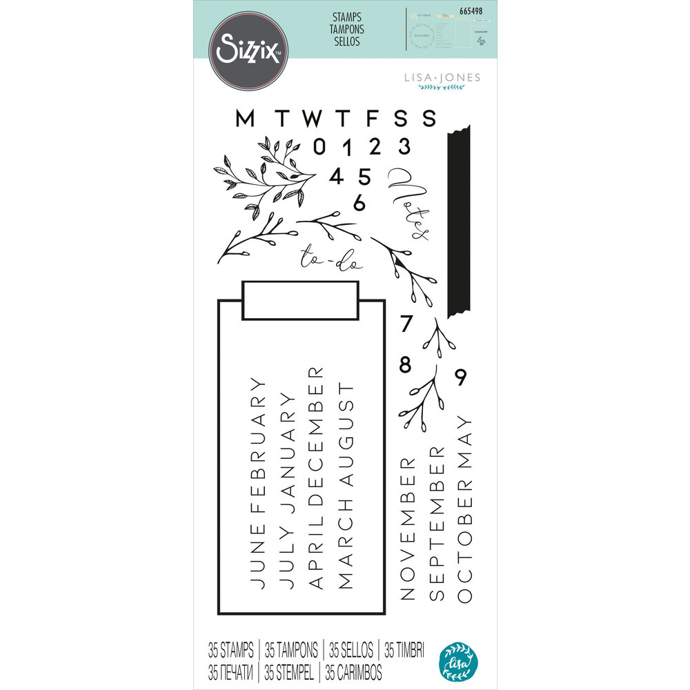 Clear Stamps by Lisa Jones Journal Stamps (35pcs) (665498) - Craftlines ...
