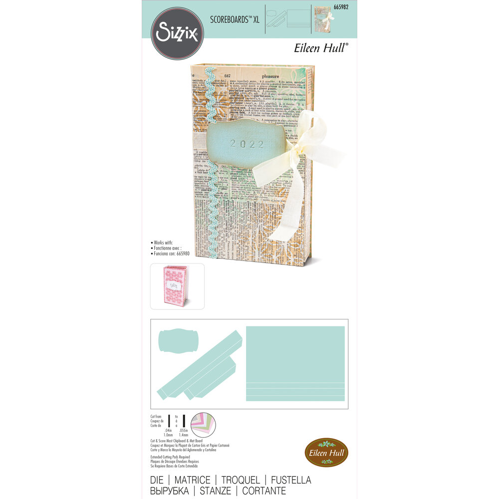 ScoreBoards XL Die by Eileen Hull Skinny Mini Book Box (665982) - Craftlines B.V.