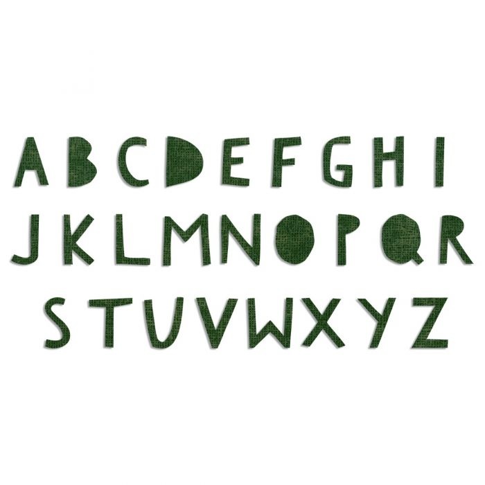 Bigz XL Die by Tim Holtz Alphabet Cutout Upper (662707) - Craftlines B.V.
