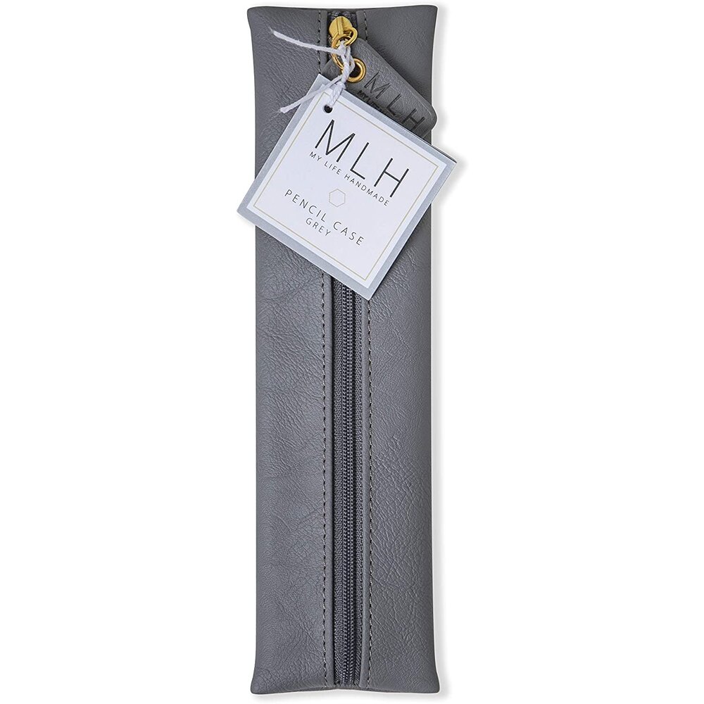 My Life Handmade Dark Grey Pencil Case PU Leather (663714) - Craftlines ...